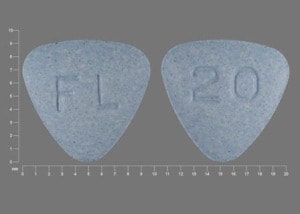 Pill Finder: FL 20 Blue Three-sided - Medicine.com