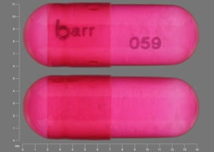 Pill Finder: barr 059 Pink Capsule-shape - Medicine.com