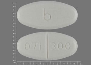 Pill Finder: b 071 300 White Elliptical / Oval - Medicine.com