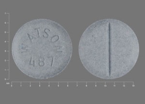 Pill Finder: WATSON 487 Gray Round - Medicine.com