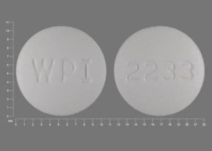 Pill Finder: WPI 2233 White Round - Medicine.com