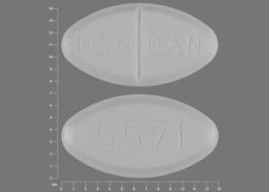 Pill Finder: DAN DAN 5571 White Elliptical / Oval - Medicine.com