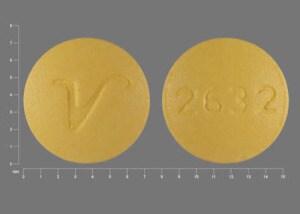 Pill Finder: 2632 V Yellow Round - Medicine.com