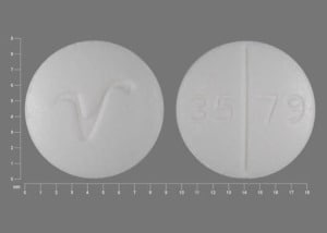 Pill Finder: V 35 79 White Round - Medicine.com