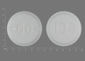 Pill Finder: GG 105 White Round - Medicine.com