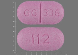 Pill Finder: GG 336 112 Pink Capsule-shape - Medicine.com