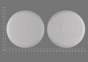 Pill Finder: L405 500MG White Round - Medicine.com
