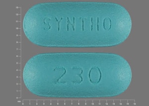 Pill Finder: SYNTHO 230 Blue Capsule-shape - Medicine.com