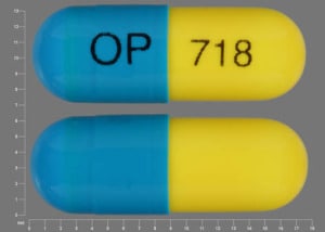 Pill Finder: OP 718 Blue Capsule-shape - Medicine.com