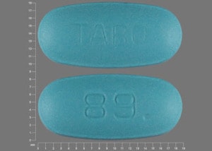 Pill Finder: 89 TARO Blue Elliptical / Oval - Medicine.com