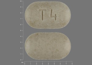 Pill Finder: T4 White Elliptical / Oval - Medicine.com