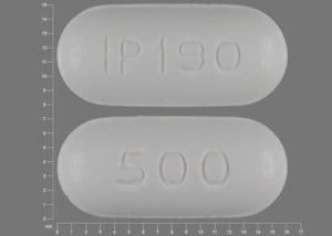 Pill Finder: IP 190 500 White Elliptical / Oval - Medicine.com