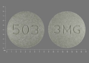 Pill Finder: 503 3MG Green Round - Medicine.com