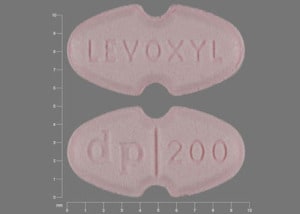 Pill Finder: LEVOXYL dp 200 Pink Elliptical / Oval - Medicine.com