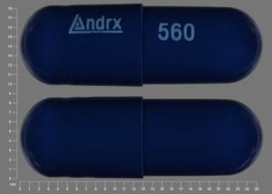 Pill Finder: Andrx 560 Blue Capsule-shape - Medicine.com