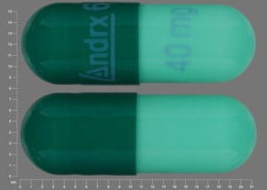 Pill Finder: Andrx 640 40 mg Green Capsule-shape - Medicine.com