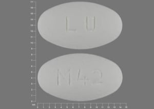 Pill Finder: LU M42 White Elliptical / Oval - Medicine.com