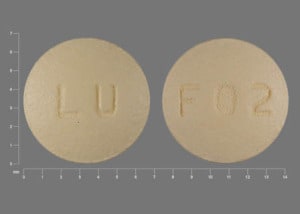 Pill Finder: LU F02 Yellow Round - Medicine.com