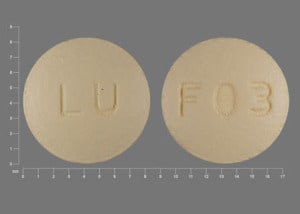 Pill Finder: LU F03 Yellow Round - Medicine.com