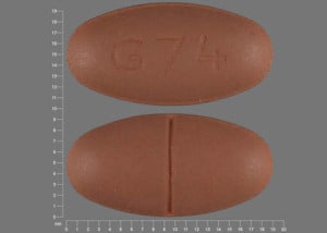 Pill Finder: G74 Brown Elliptical / Oval - Medicine.com