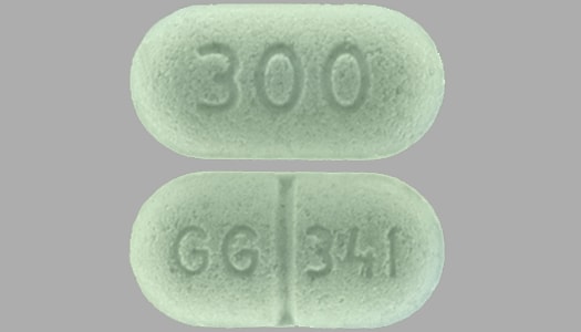 Pill Finder: GG 341 300 Green Elliptical / Oval - Medicine.com