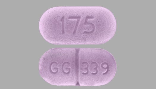 Pill Finder: GG 339 175 Purple Elliptical / Oval - Medicine.com