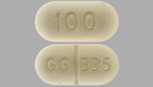 Pill Finder: GG 335 100 Yellow Elliptical / Oval - Medicine.com