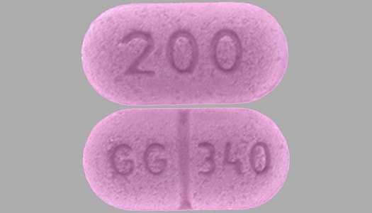 Pill Finder: GG 340 200 Pink Elliptical / Oval - Medicine.com