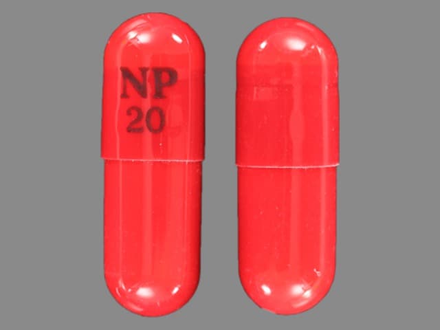 Pill Finder: NP 20 Orange Capsule-shape - Medicine.com