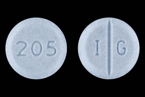 Pill Finder: IG 205 Blue Round - Medicine.com