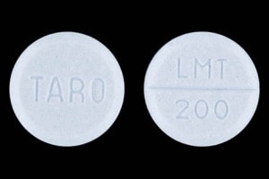 Pill Finder: TARO LMT 200 Blue Round - Medicine.com
