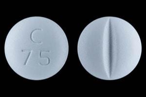 Pill Finder: C 75 Blue Round - Medicine.com
