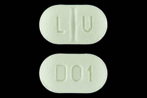 Pill Finder: L U D01 Green Elliptical / Oval - Medicine.com