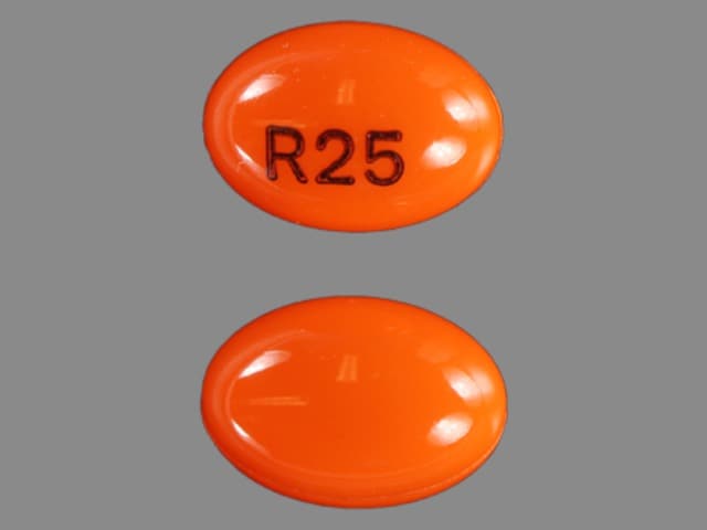 Pill Finder: R25 Orange Elliptical / Oval - Medicine.com