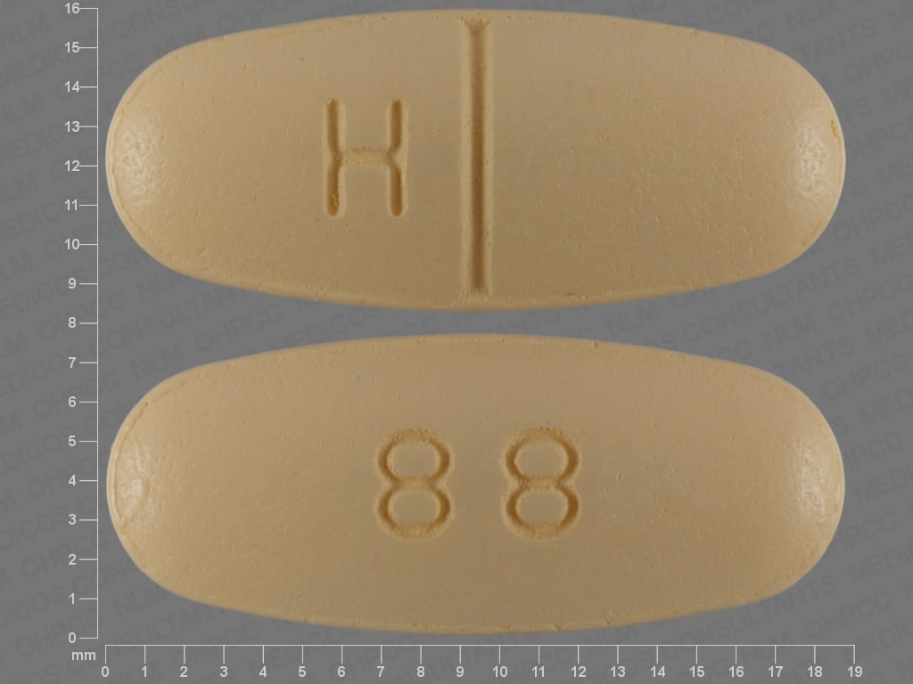 Pill Finder: H 88 Yellow Capsule-shape - Medicine.com