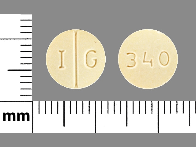 Pill Finder: I G 340 Yellow Round - Medicine.com