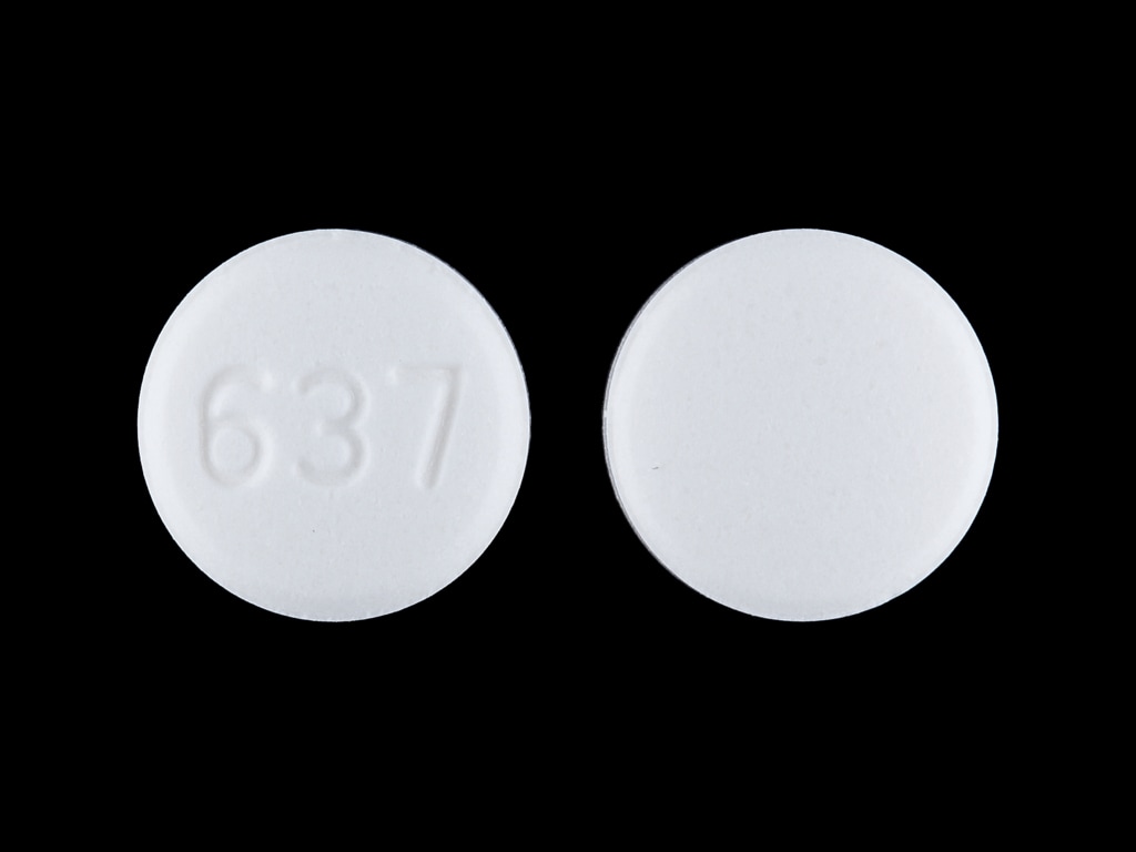 Pill Finder: 637 White Round - Medicine.com