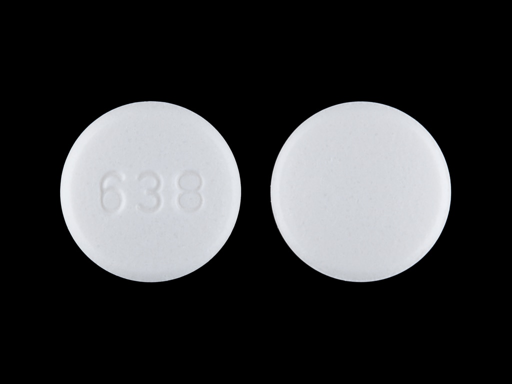 Pill Finder: 638 White Round - Medicine.com