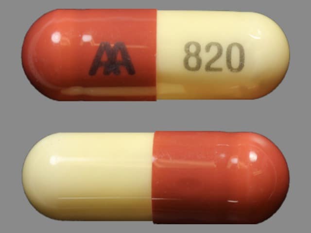 Pill Finder: AA 820 Brown Capsule-shape - Medicine.com