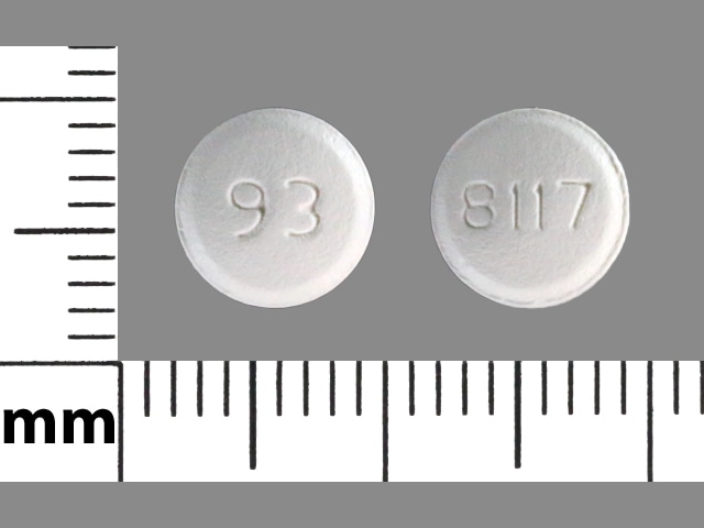 Pill Finder: 93 8117 White Round - Medicine.com