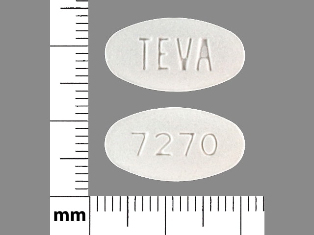 Pill Finder: TEVA 7270 White Elliptical / Oval - Medicine.com