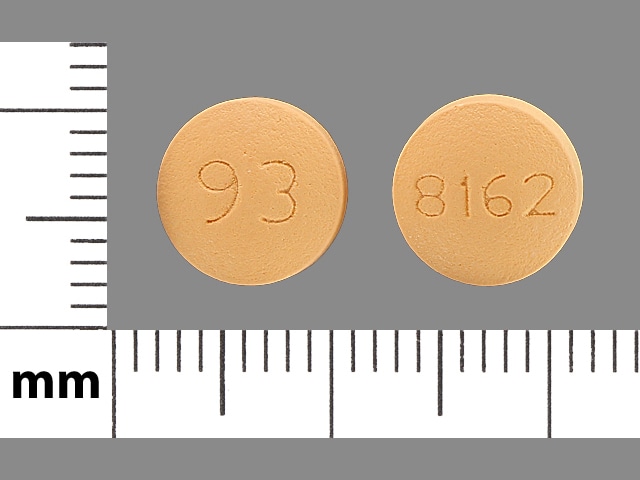 Pill Finder: 93 8162 Peach Round - Medicine.com