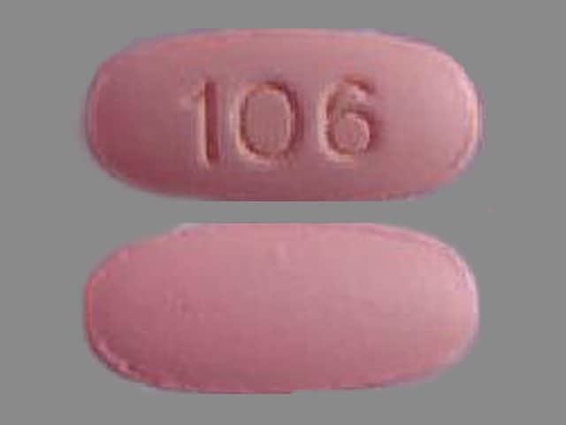 Pill Finder: 106 Pink Elliptical / Oval - Medicine.com