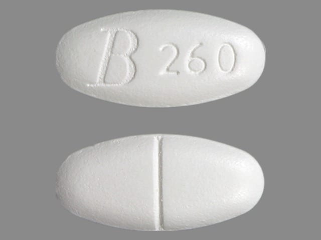 Pill Finder: B 260 White Elliptical / Oval - Medicine.com