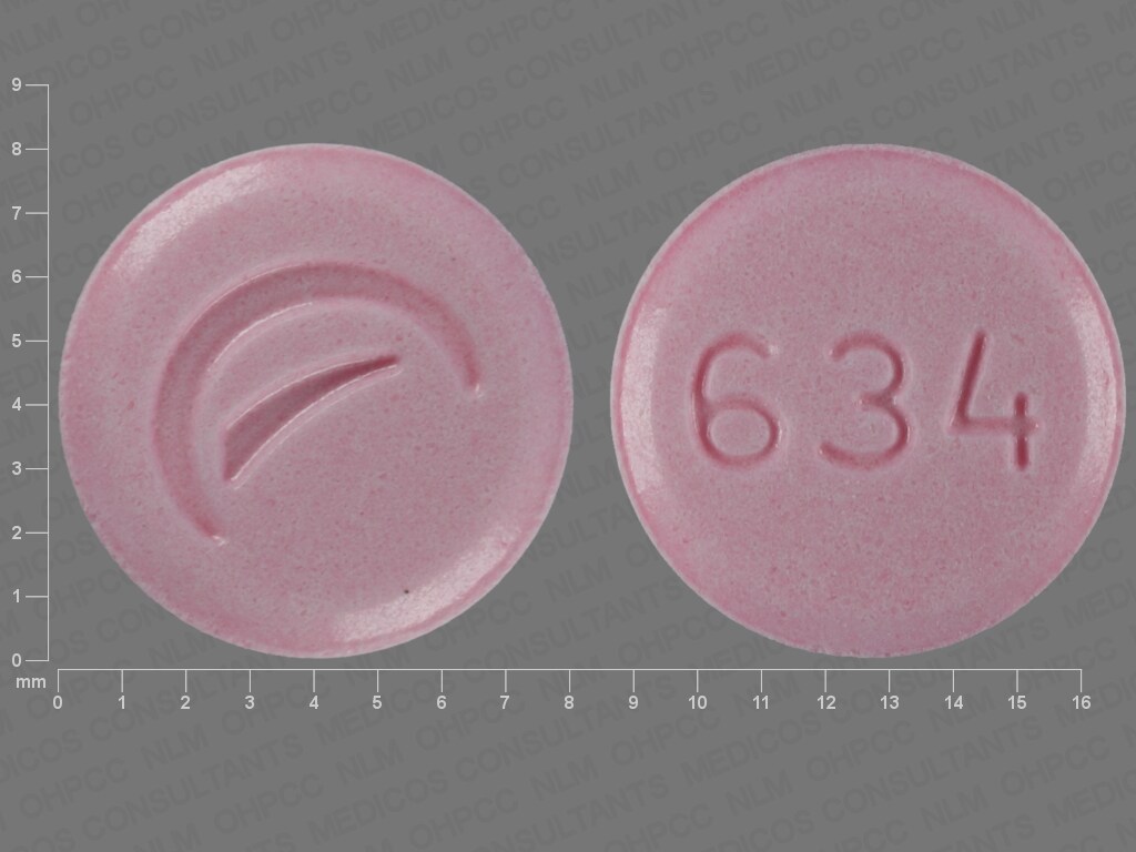 Pill Finder: Logo 634 Pink Round - Medicine.com
