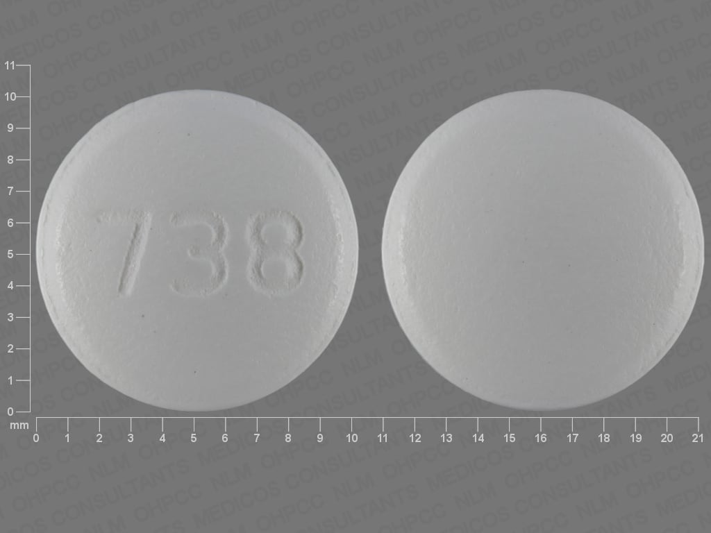 Pill Finder: 738 White Round - Medicine.com