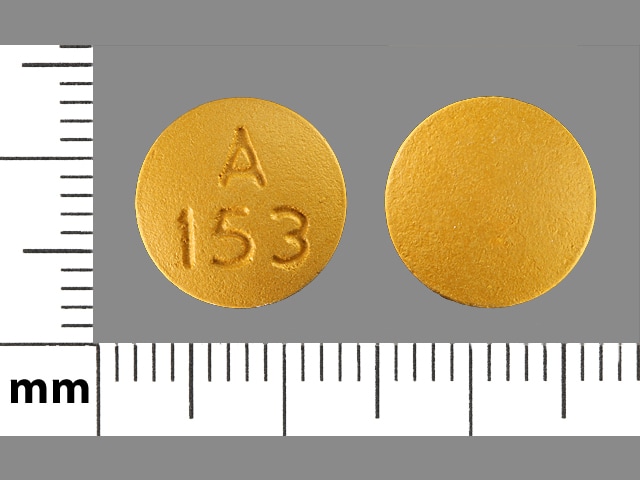 Pill Finder: A 153 Yellow Round - Medicine.com