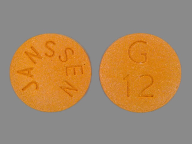Pill Finder: JANSSEN G 12 Orange Round - Medicine.com