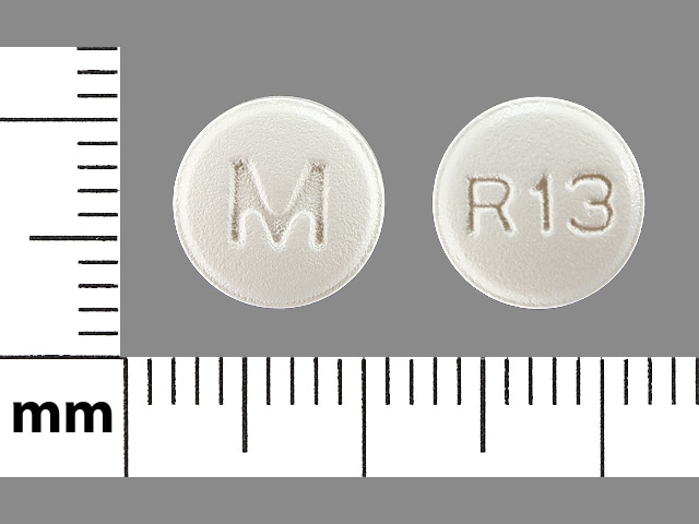 Pill Finder: M R13 White Round - Medicine.com