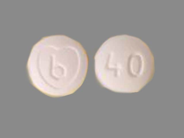 Pill Finder: b 40 White Round - Medicine.com